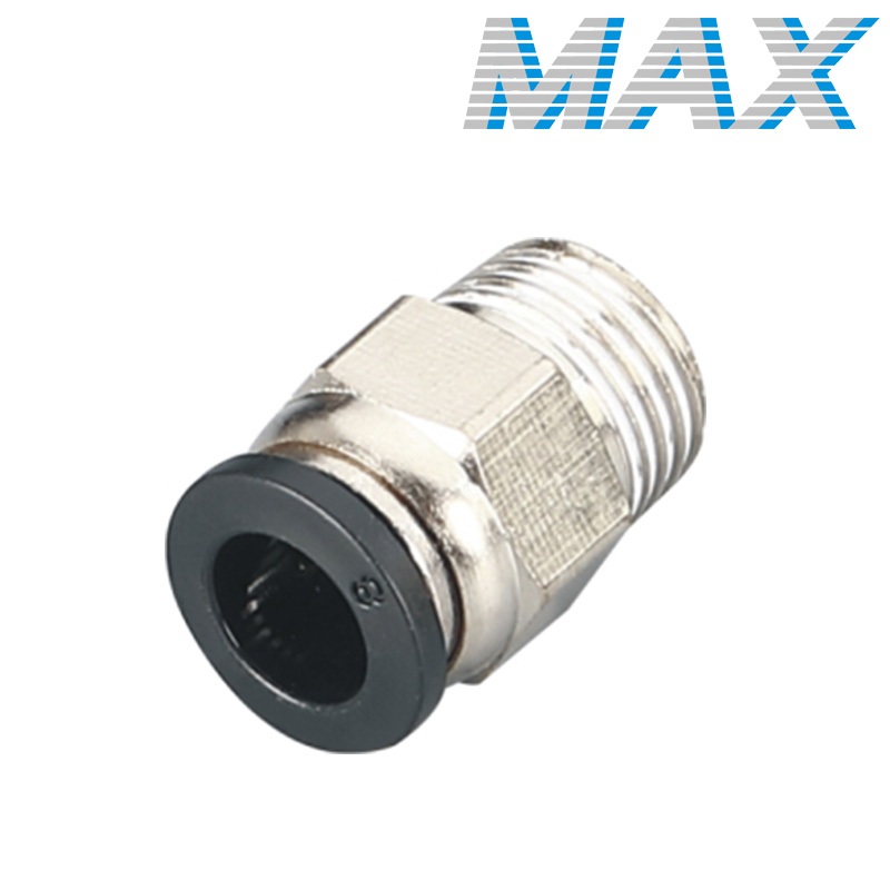 PC Black cap Pneumatic Fittin Brass nickel plated pneumatic quick ...