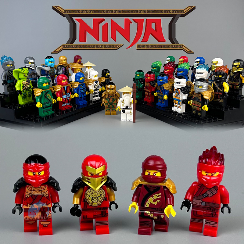 Ninjago Building Blocks Minifigure Toy, Lloyd/Zane/Kai/Jay Ninja Dolls ...