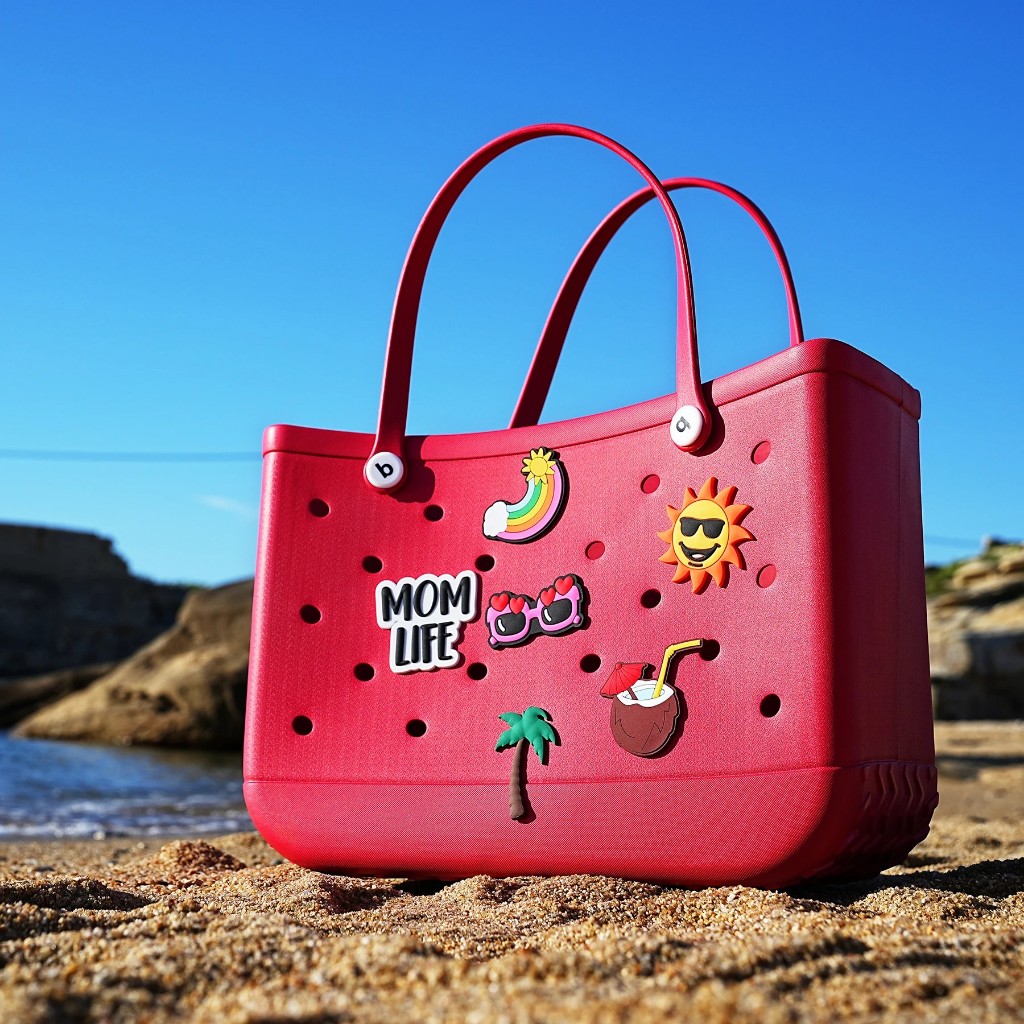 Beach bag Going out mommy Bag Rubber Beach Bag For Men & Women Large ...