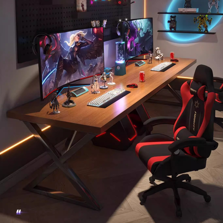 【ACC】Computer Table Gaming Table 140cm 160cm Game Table Meja Belajar ...