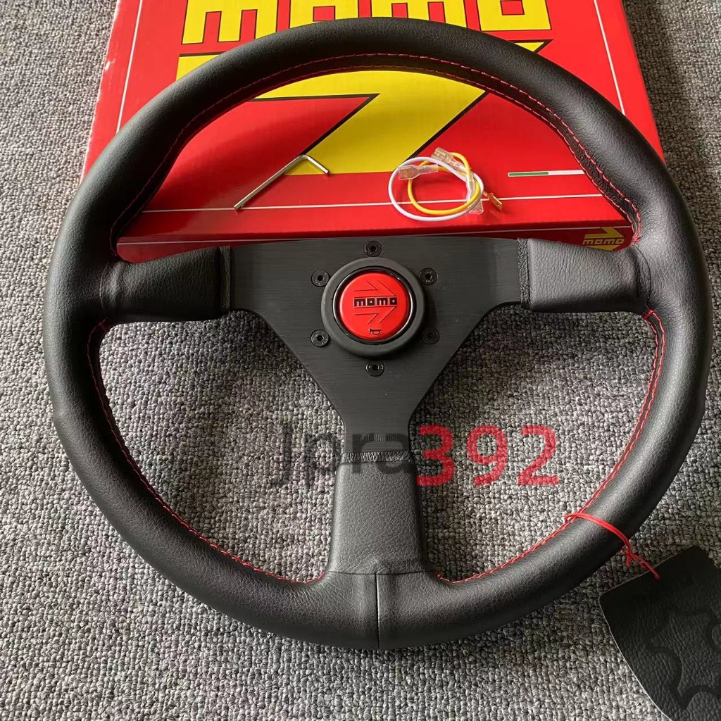 MOMO V1 Steering Wheel Sporty High Quality Leather 340mm Steering Wheel ...