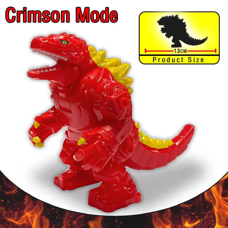 Godzilla Blocks Toys Figure Model Red Lotus Godzilla Building Bricks ...
