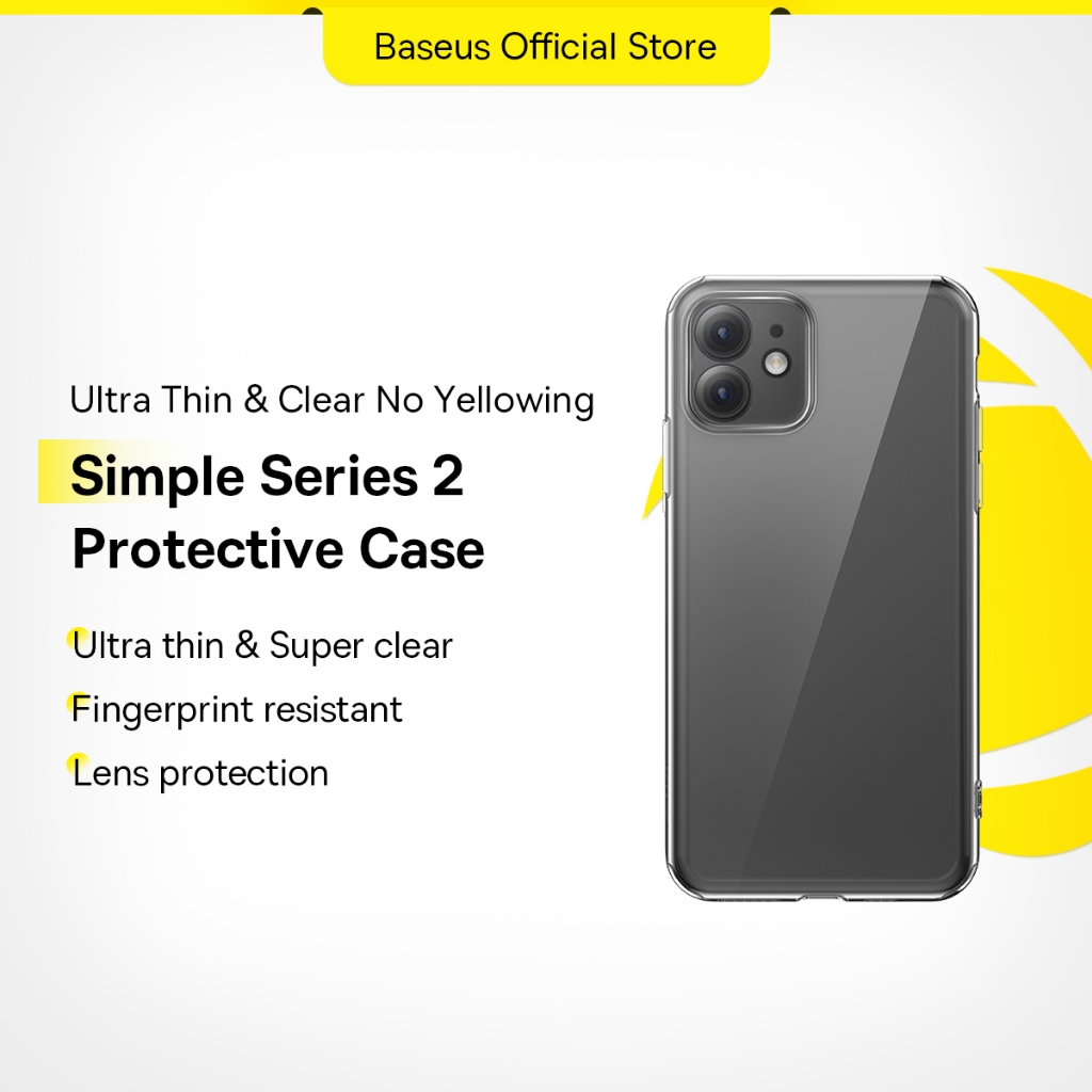 Baseus Phone Case For iPhone 12 11 Pro Max Back Case Full Lens ...