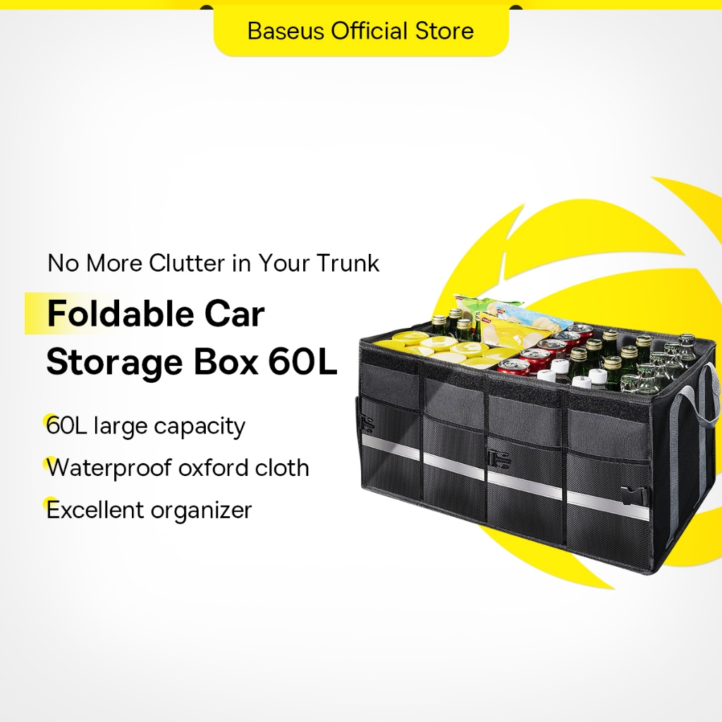 Baseus 60L Car Folding Trunk Storage Box Self-driving Car Storage Box ...
