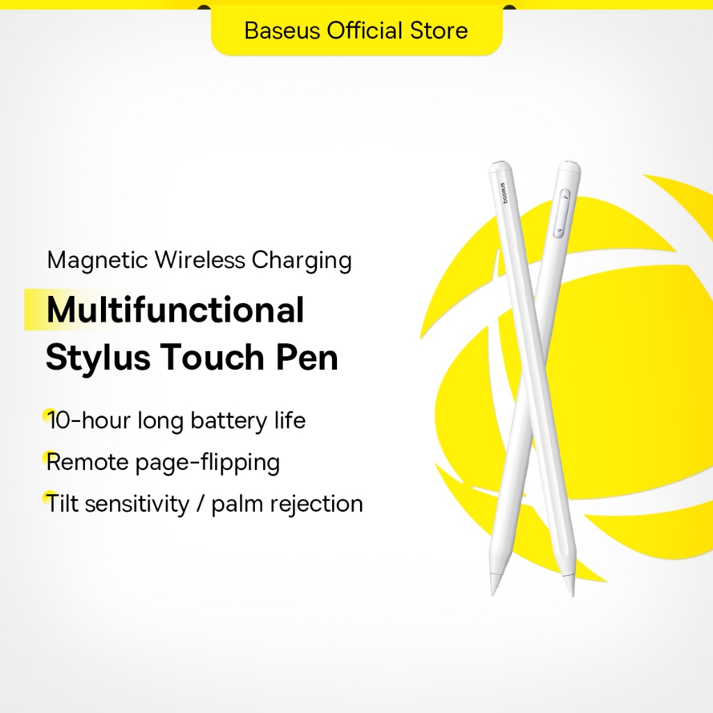 Baseus Wireless Charging Stylus Gen3 with Remote Page-Flipping Palm ...