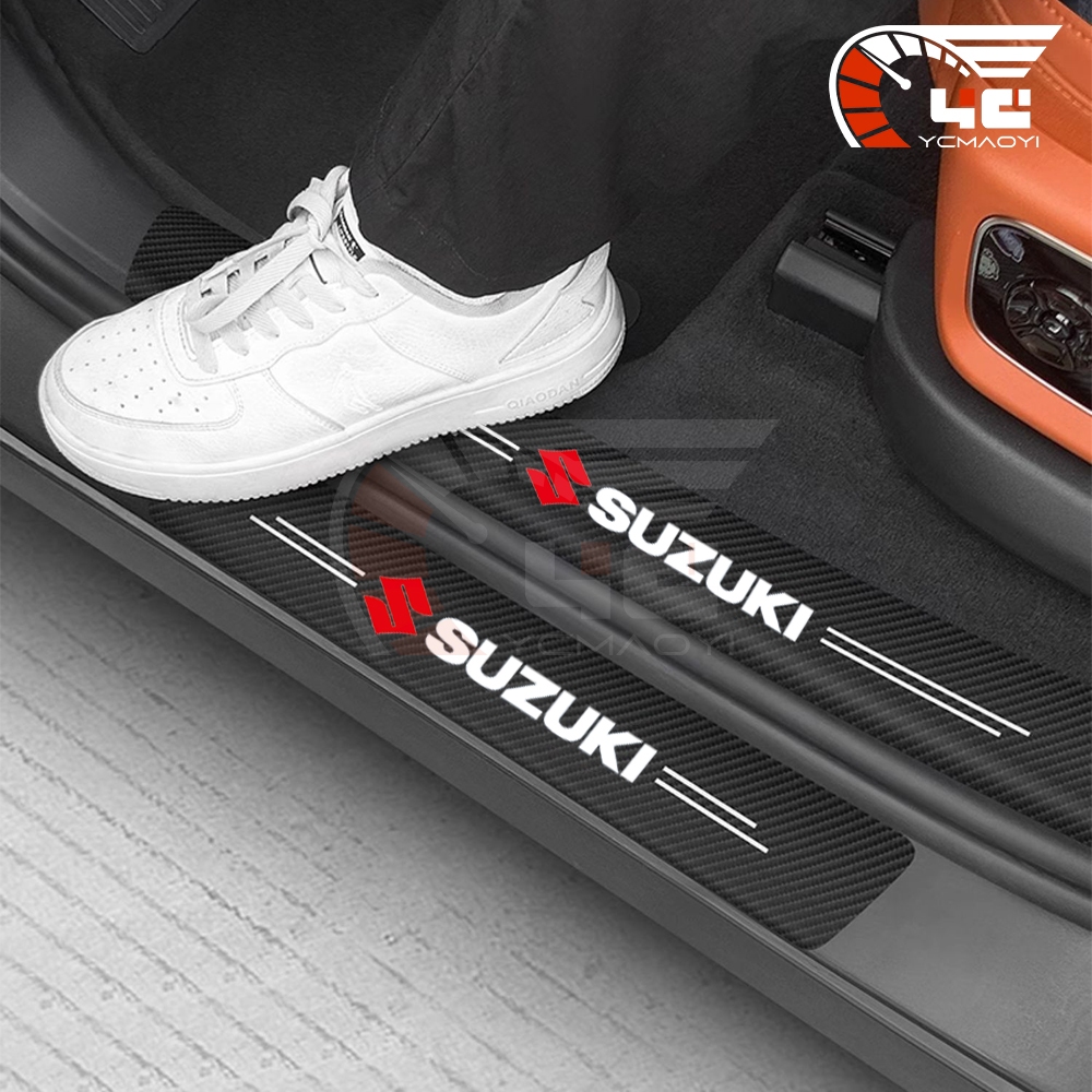 Suzuki Car Door Sill Protector Plate Stickers Rear Trunk Bumper ...