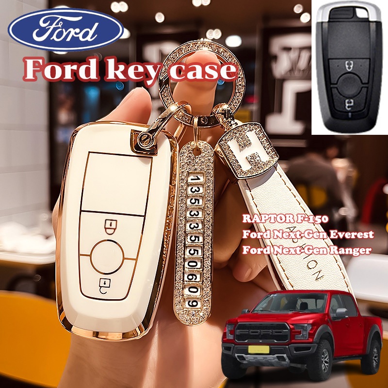 Ford key case FORD car 2buttons key case bow knot lanyard for Ford ...