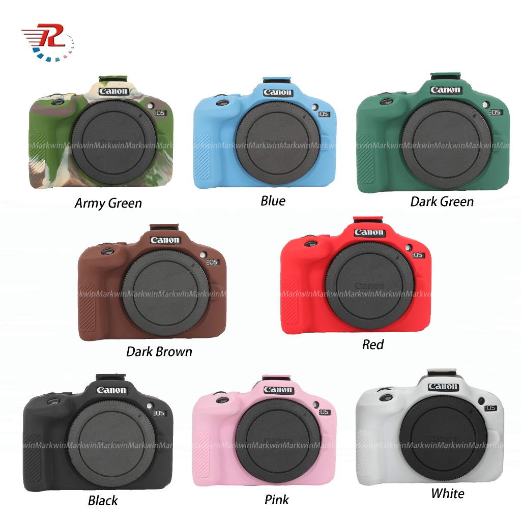 Canon EOS R100 Soft Silicone Rubber Camera Body Case Cover For Canon ...