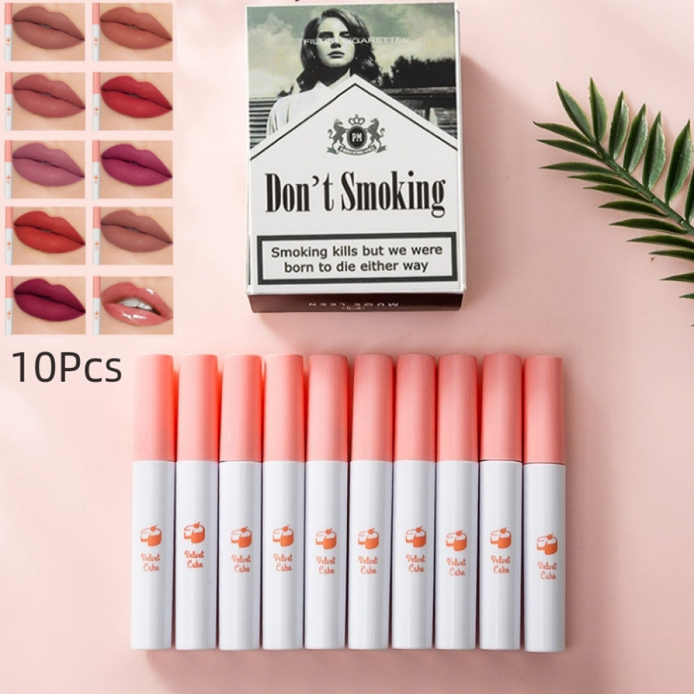 Matte Cigarette Lipstick 10 Colors Lana Del Rey Cigarette Lipstick ...