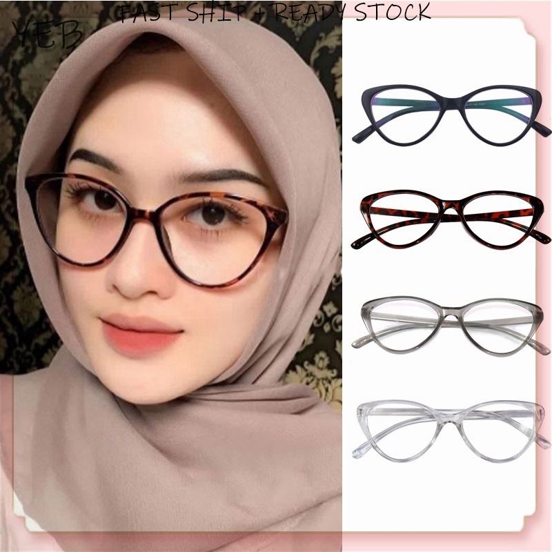 [In stock] European And American Trendy New Cat Eye Style Glasses Retro ...