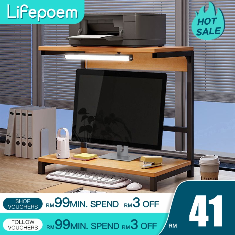 Desktop Rack Monitor Stand Printer Rack Computer Monitor Screen ...