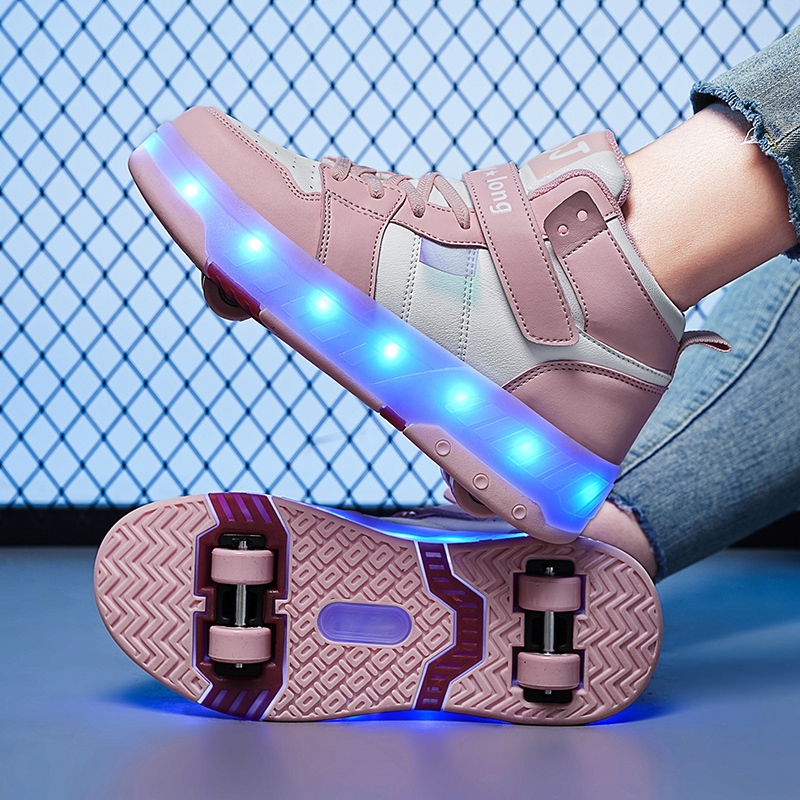 【100% High Quality】2024 Wheeled Roller Shoes Wheel Shoes Boy Girl Kids ...