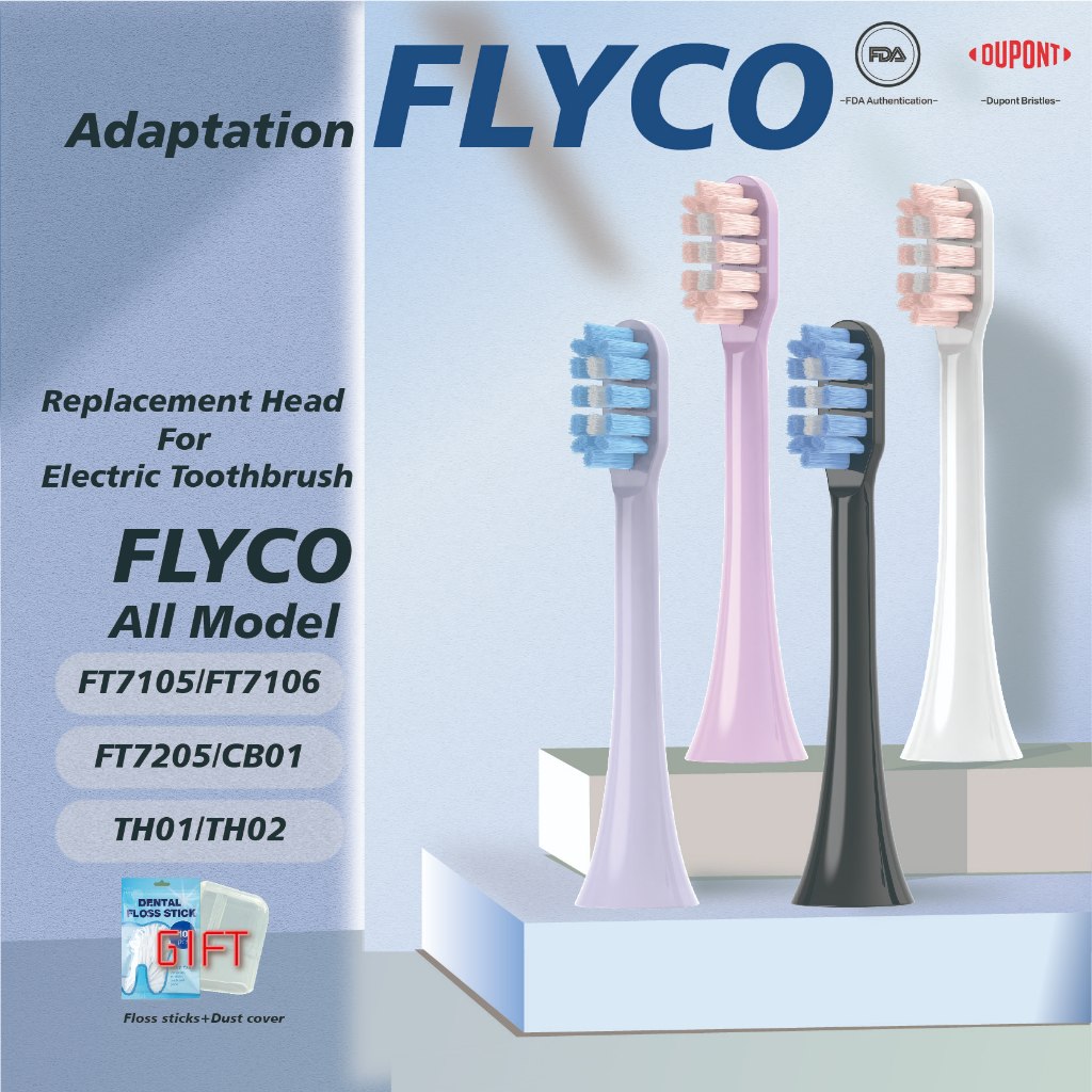 FLYCO FT7105/FT7106/FT7205/CB01/TH01series toothbrush head FLYCO Electric Toothbrush Sonic Soft ...