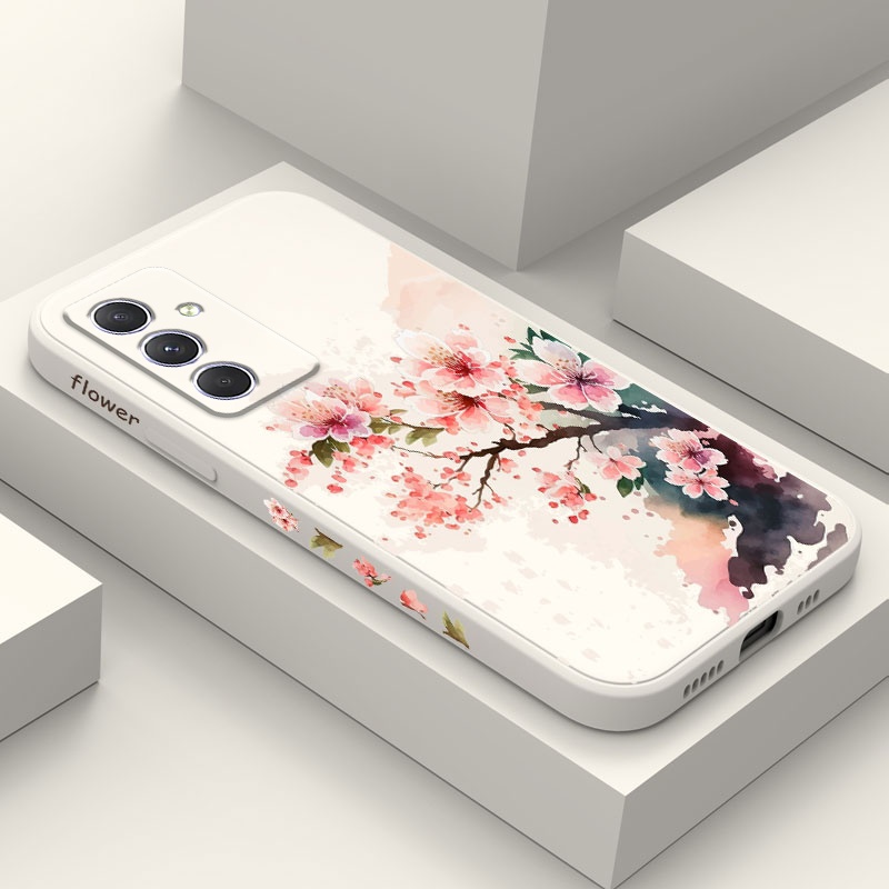 Peach Blossom Phone Case For Samsung Galaxy A54 A34 A24 A14 A04 A04S A04E A73 A53 A33 A23 A13 ...