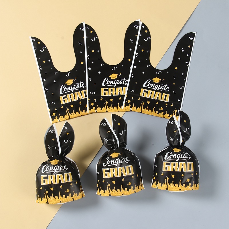 50pcs Graduation Loot Bags 2024 Rabbit Ear Design Candy Bags for ...