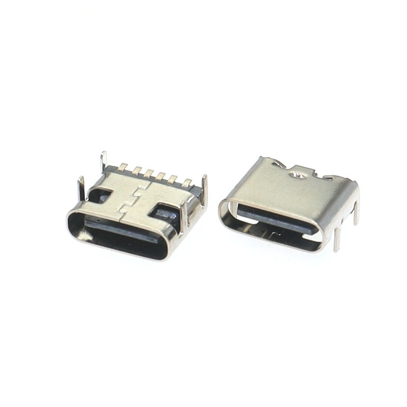 50pcs/lot Type C 6 Pin USB SMT Socket Connector USB 3.1 Type-C Female ...
