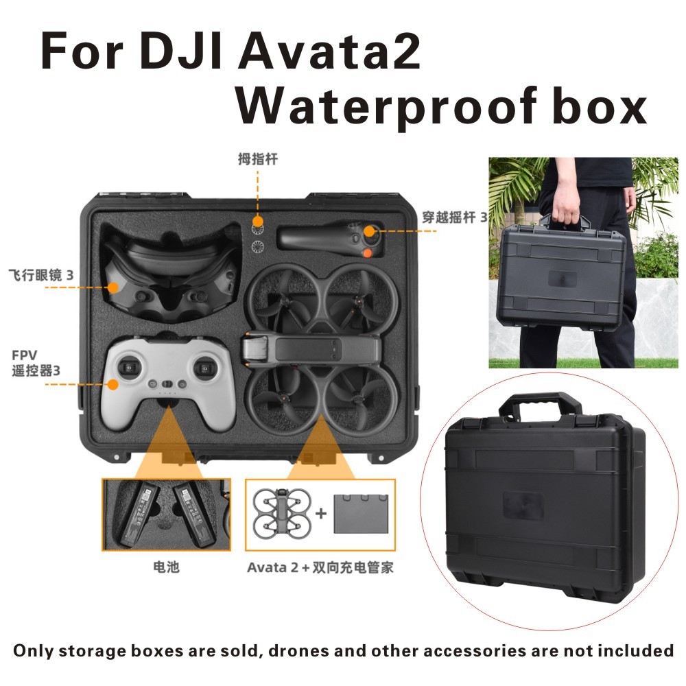 For AVATA 2 Waterproof Box for DJI Goggles 3/ DJI RC Motion3/Integra ...