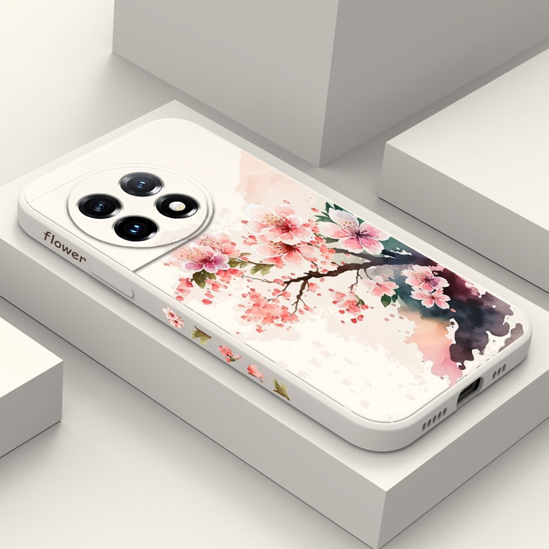 Creative Peach Blossom Phone Case For OnePlus 12R 12 11R 11 10 10T 10R ...