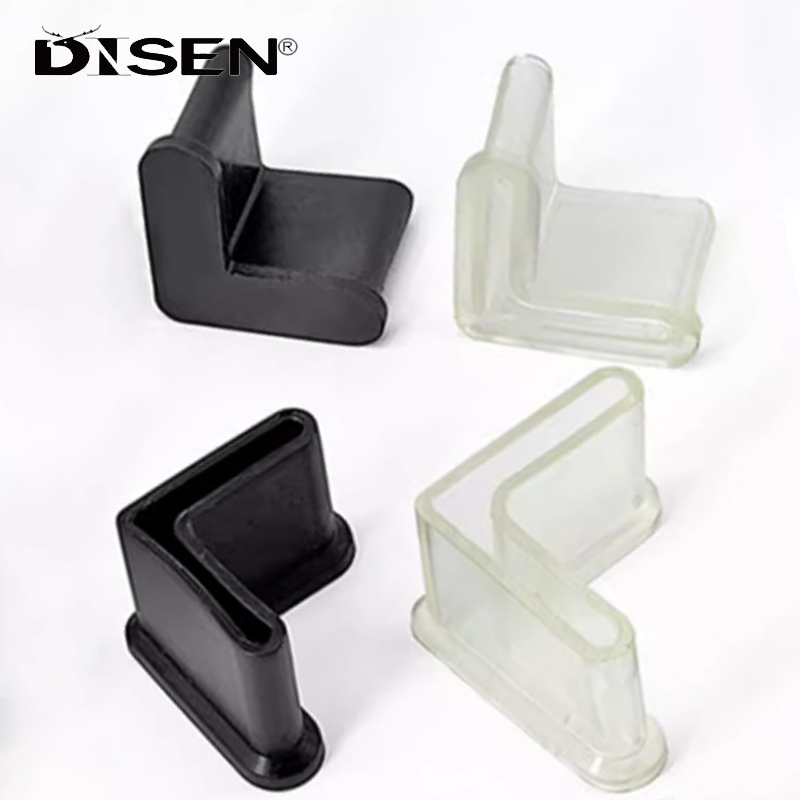 4Pcs L Type Rubber Base Foot Pad Protective Rubber Sleeve Non-Slip ...