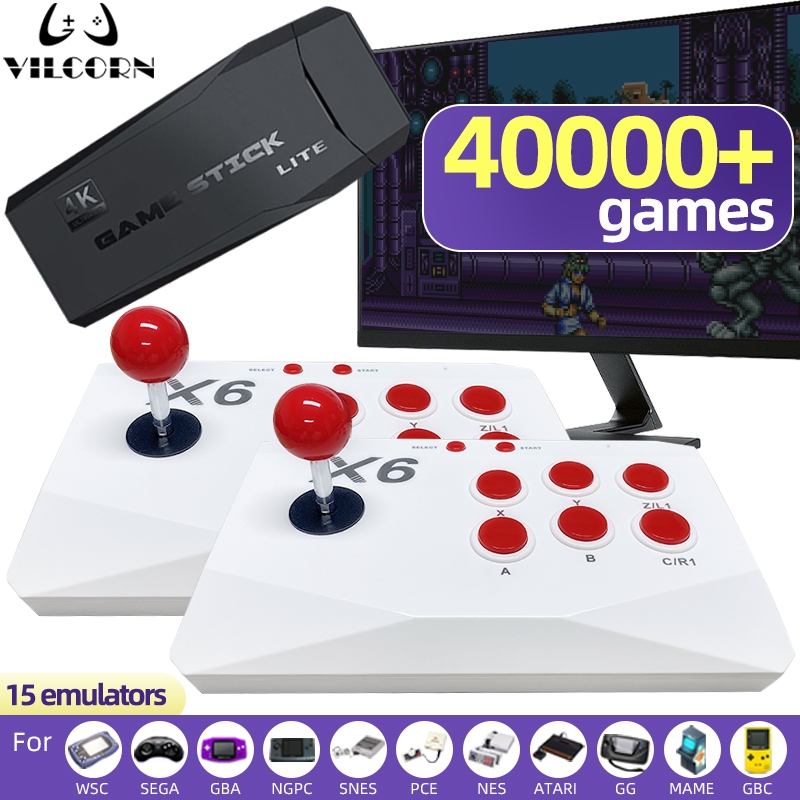 2024 New 4K TV Game Stick Retro MINI Video Game Console Built-in 40000 ...