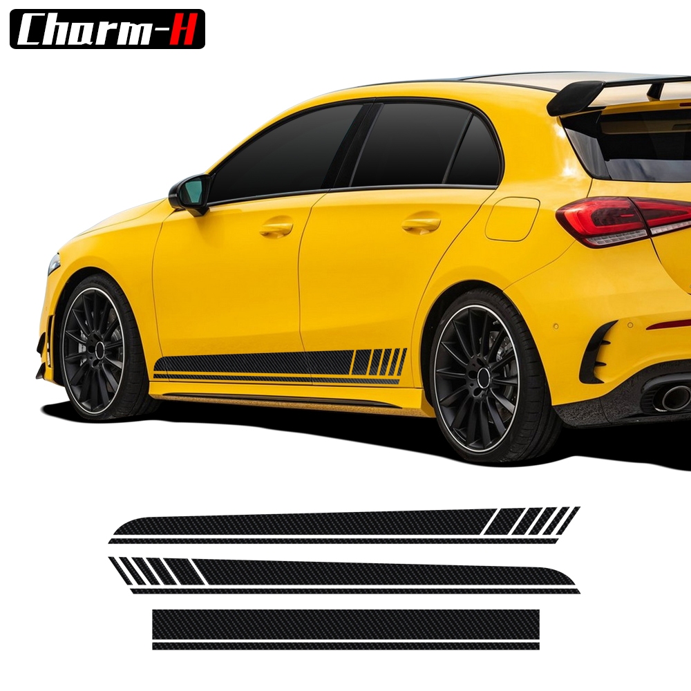 3PCS Racing Stripes Kit Compatible with Mercedes Benz A Class W177 ...