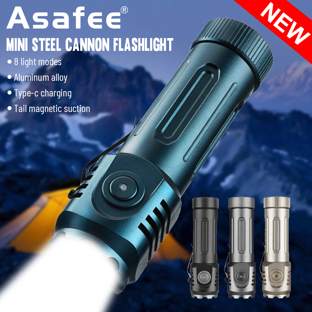 Asafee F52 Mini Tact ical Flashlight 5*XPG LED Super Bright High Power ...