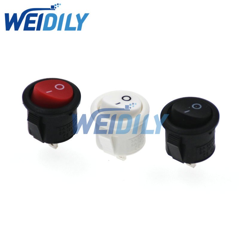 5PCS 16mm Diameter Small Round Boat Rocker Switches 3A/250V 6A/125V ...