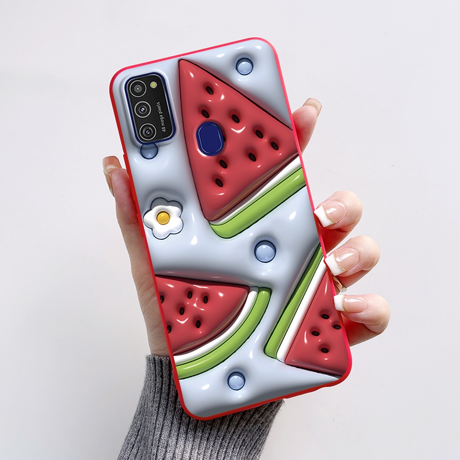 For Samsung Galaxy M21 M31 M30S Phone Case Newest Cartoon Pattern Matte ...