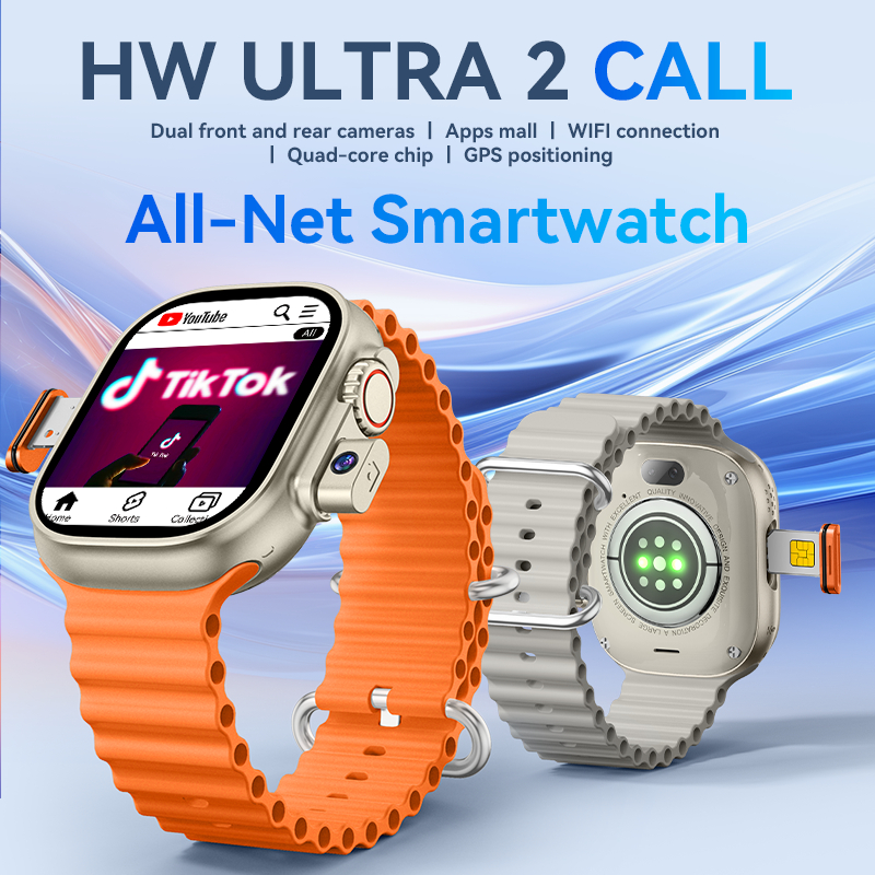 Two cameras Hw Ultra2 4G AMOLED 4G Smartwatch With Wifi 2GB Ram 16GB ...