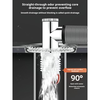 Washing machine drainage pipe three-way floor drain special joint ...