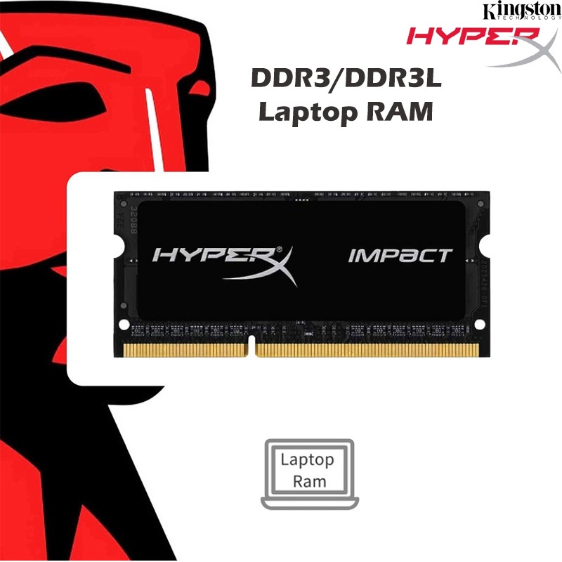 Laptop Memory DDR3 DDR3L 4GB 8GB 1333MHz 1600MHz Hyperx RAM PC3L-12800 SODIMM 204PIN | Shopee ...