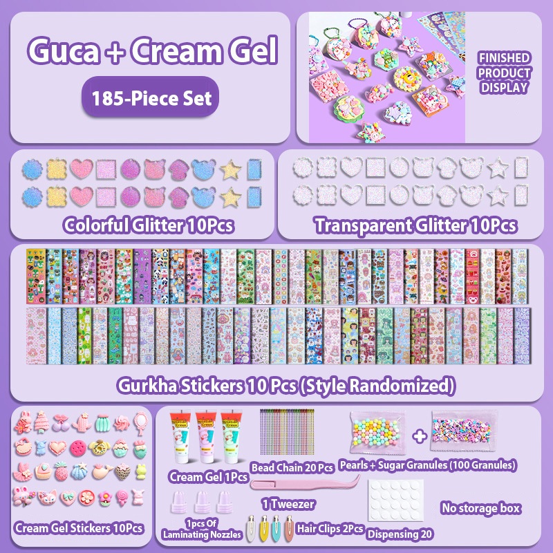 MKBK Guka 1008PCS Full Set CUCKOO Guka Keychain Set Diy Kit Kids Hand ...