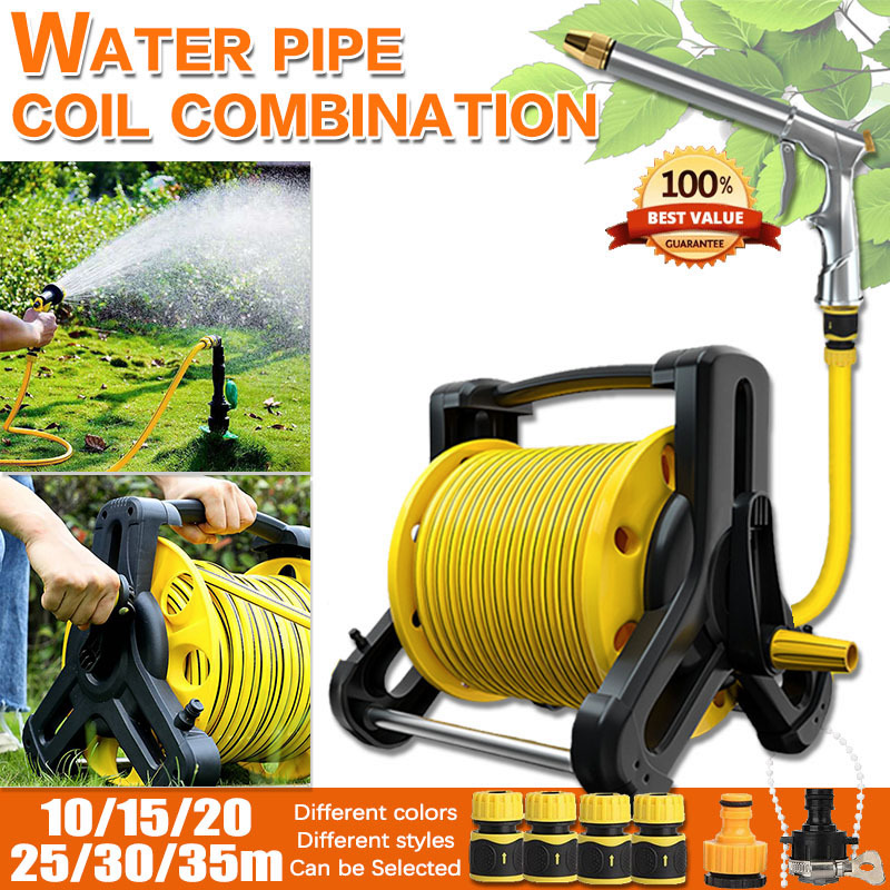 Garden hose reel Roller 10~35M 1/2'' hose Premium Stackable Garden Air ...