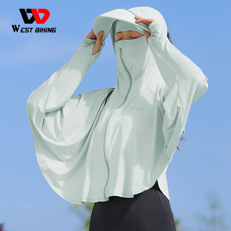 WEST BIKING UPF 50+ UV Sun Protection Clothing Women Hoodie Body ...