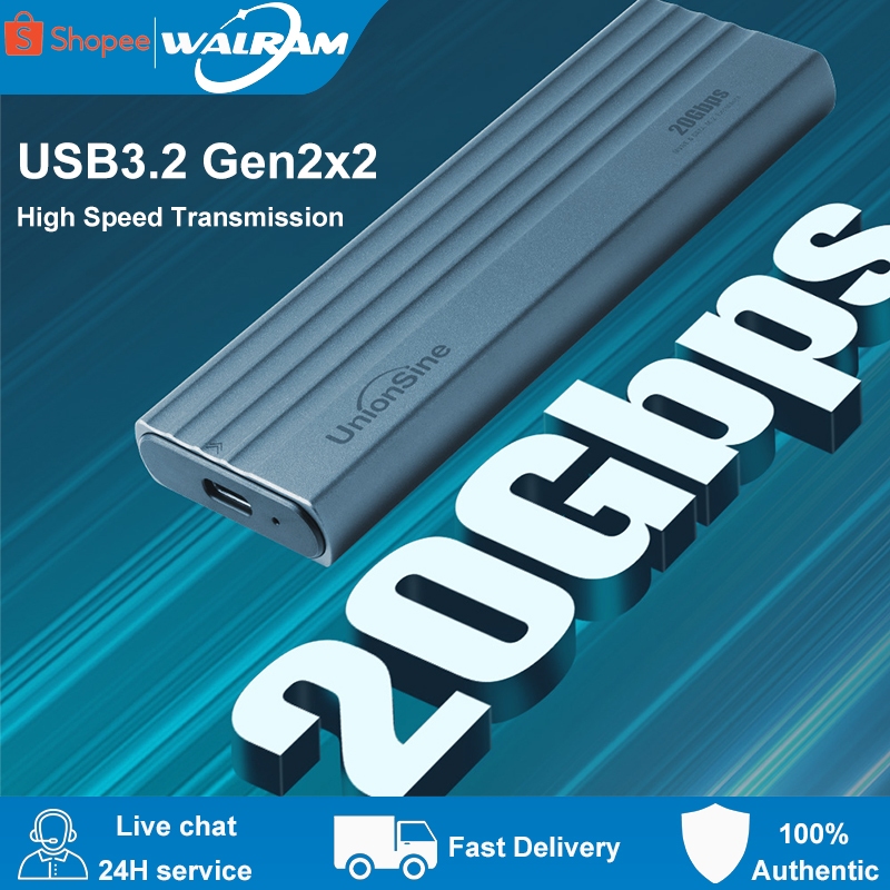 M.2 Enclosure PCI-e Adapter NVMe SSD Tool Free Aluminum Alloy Case USB ...