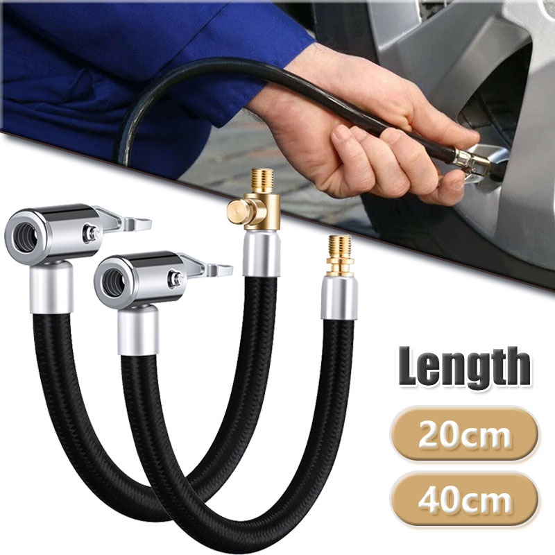 New Tire Inflator Hose Inflatable Car Adapter Twist Tyre Air Pump ...