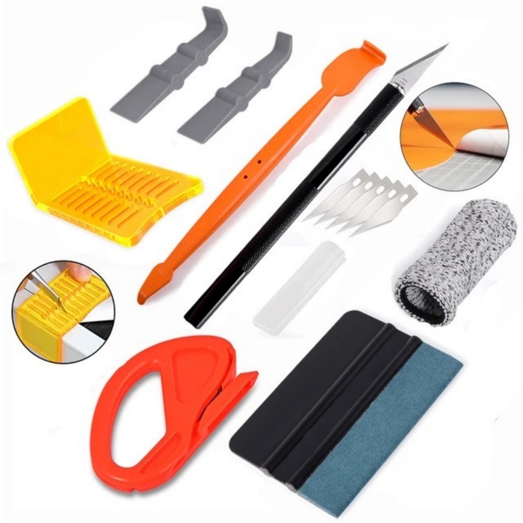 KTMCar Accessories Tool Kit Carbon Fiber Vinyl Wrap Film Window Tint ...