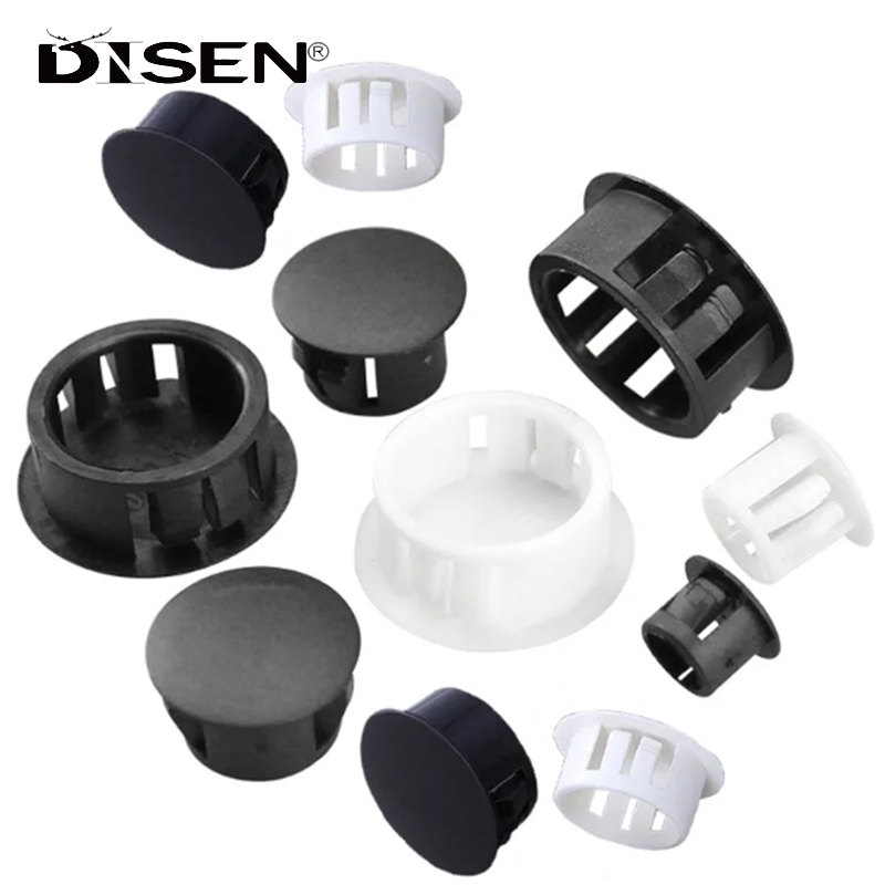 Black/White Snap-on Plug 6 8 10 14 16 19mm to 50mm Plastic Hole Plug ...