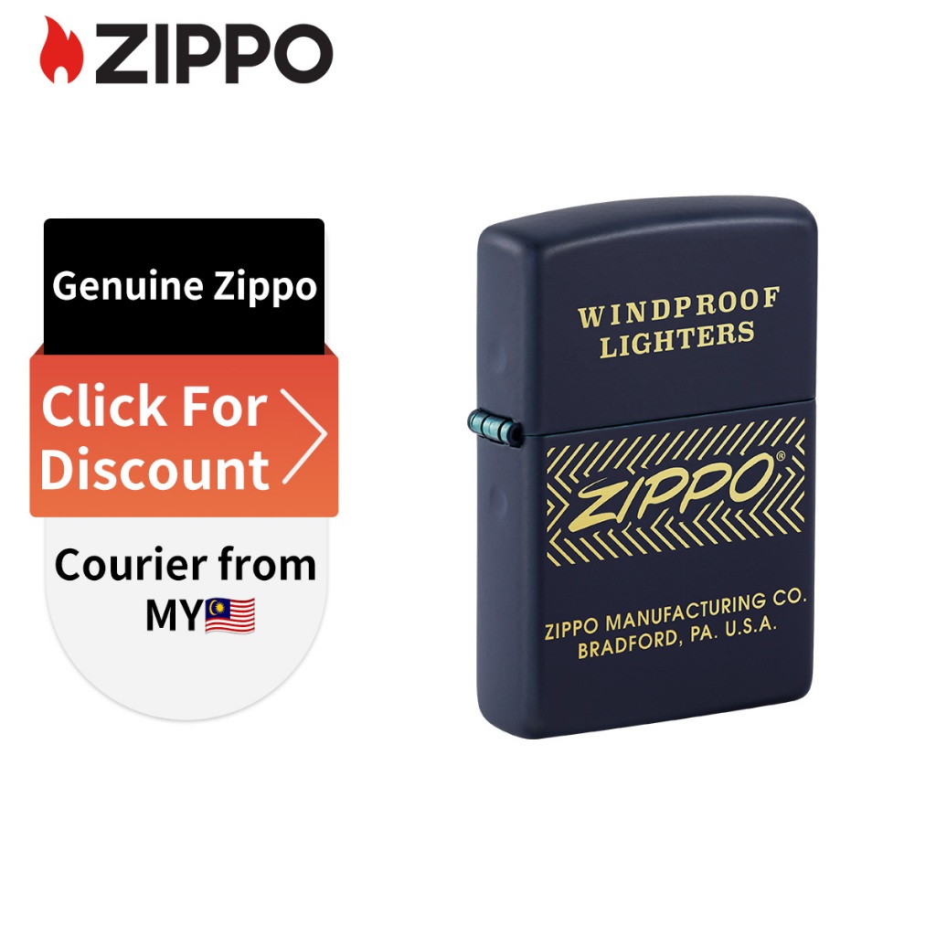 Zippo Logo Design Navy Blue Matte , 48708 | Shopee Malaysia