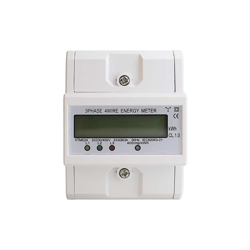 XTM024 Din Rail 380V 3Phase 4Wire Electronic Watt Power Consumption ...