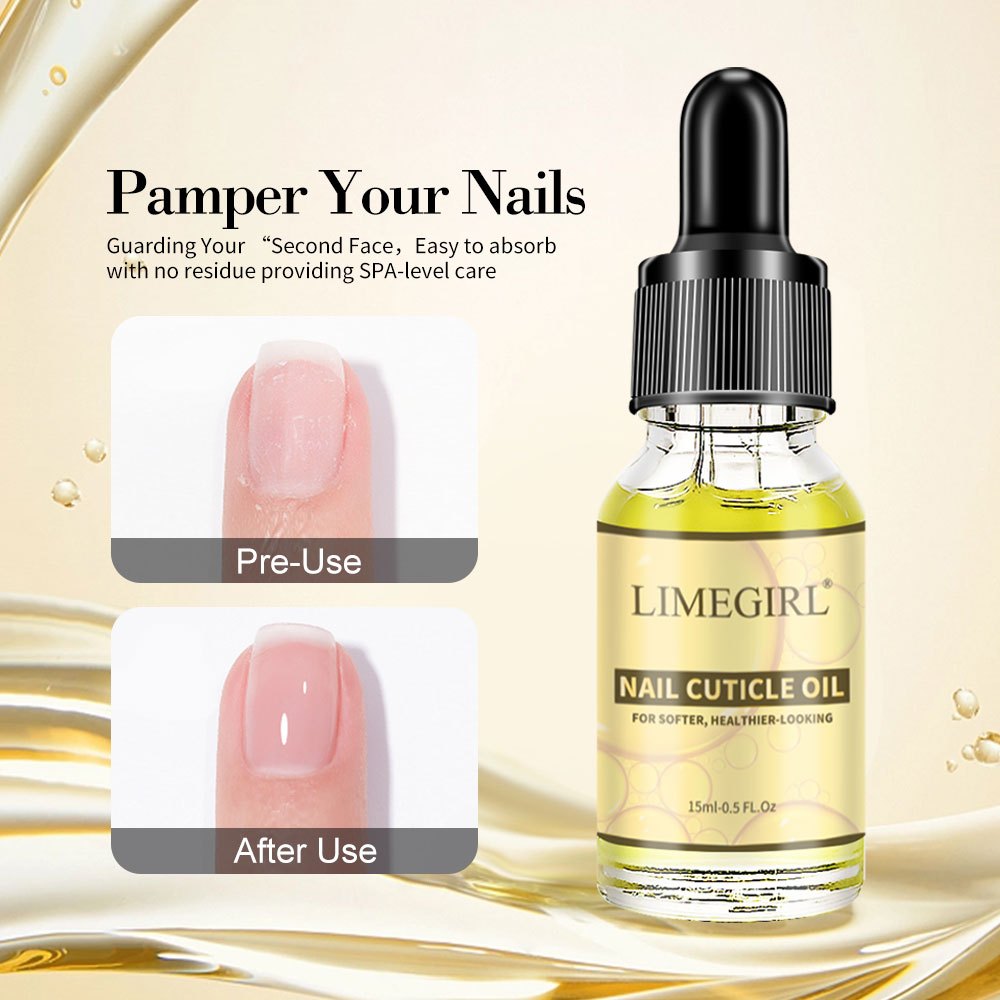 LIMEGIRL Nail Cuticle Oil Manicure Dropper Bottle Style Art Nutrition ...