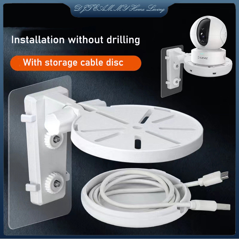 【Ready Stock】For Xiaomi/Tp-link Camera CCTV Stand Holder Free-Punch ...