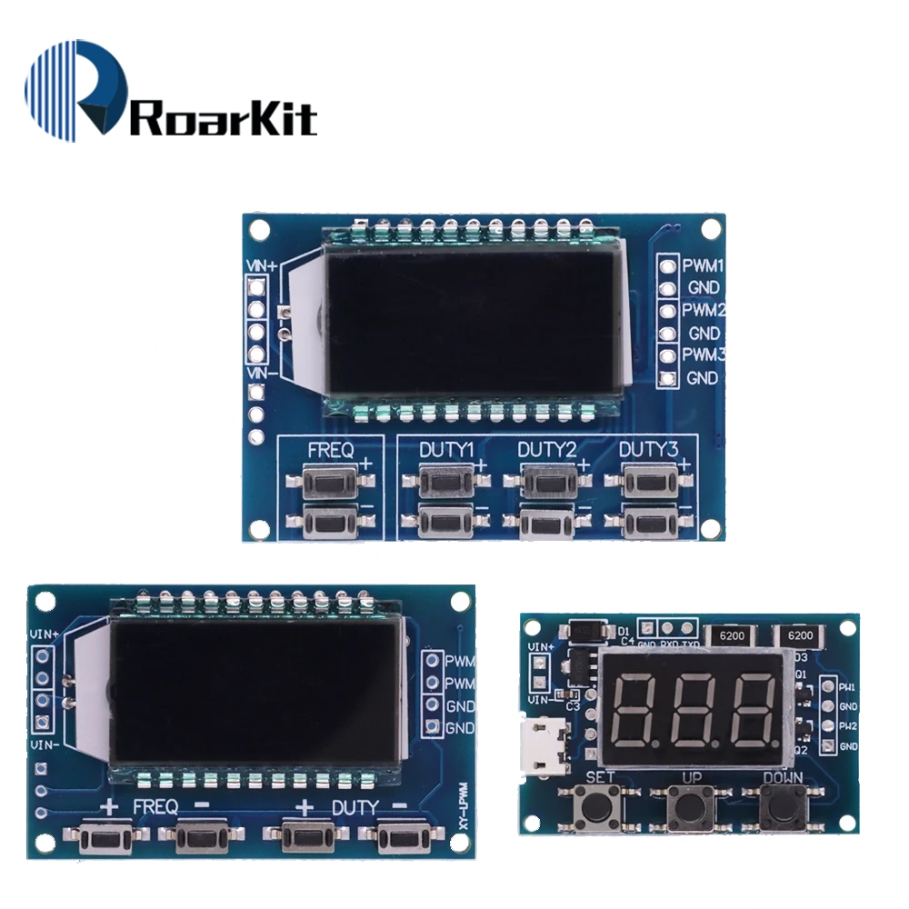 Dual Mode Signal Generator PWM Pulse Frequency Duty Cycle Adjustable Module LCD Display 1Hz ...