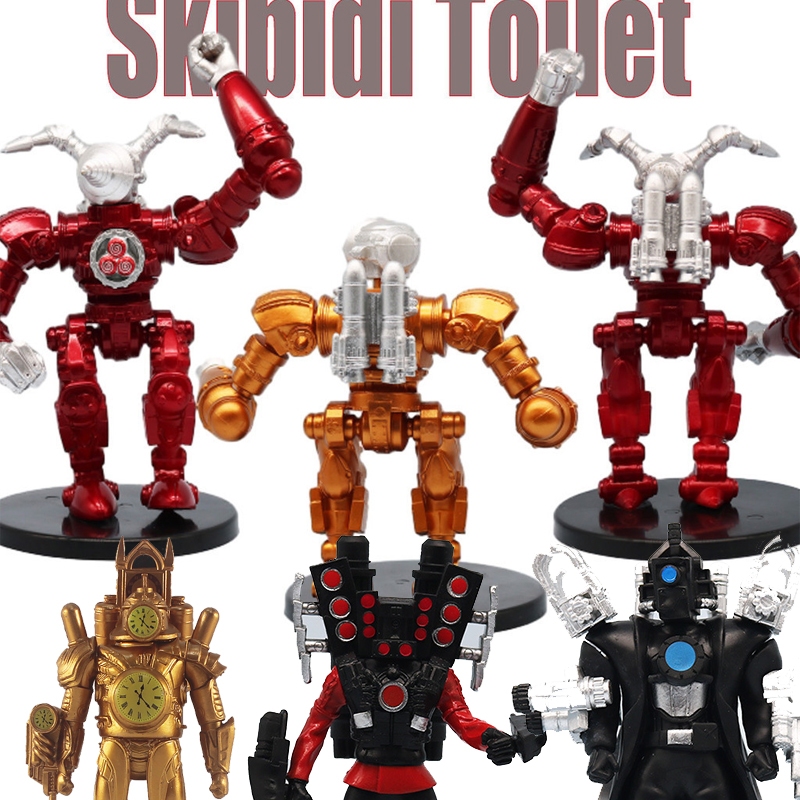 Skibidi Toilet Titan Drill Man Cameraman Speakerman Action Figure Joint ...