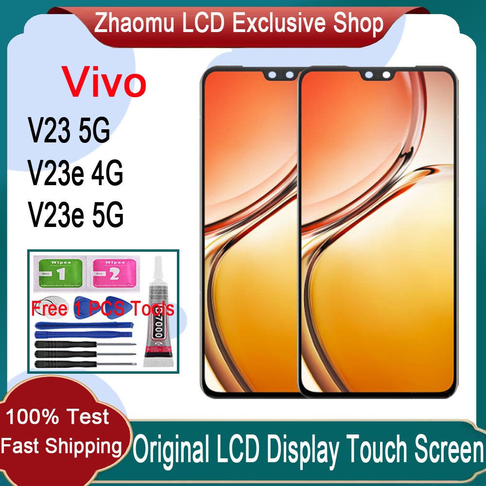 Original AMOLED Vivo V23 5G V23e 4G 5G LCD Display Touch Screen ...