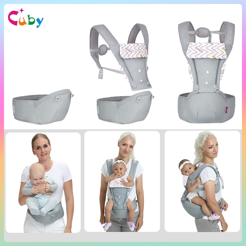 CUBY Baby Carrier With Hip Seat 6 in 1 Baby Carrier from Birth for ...