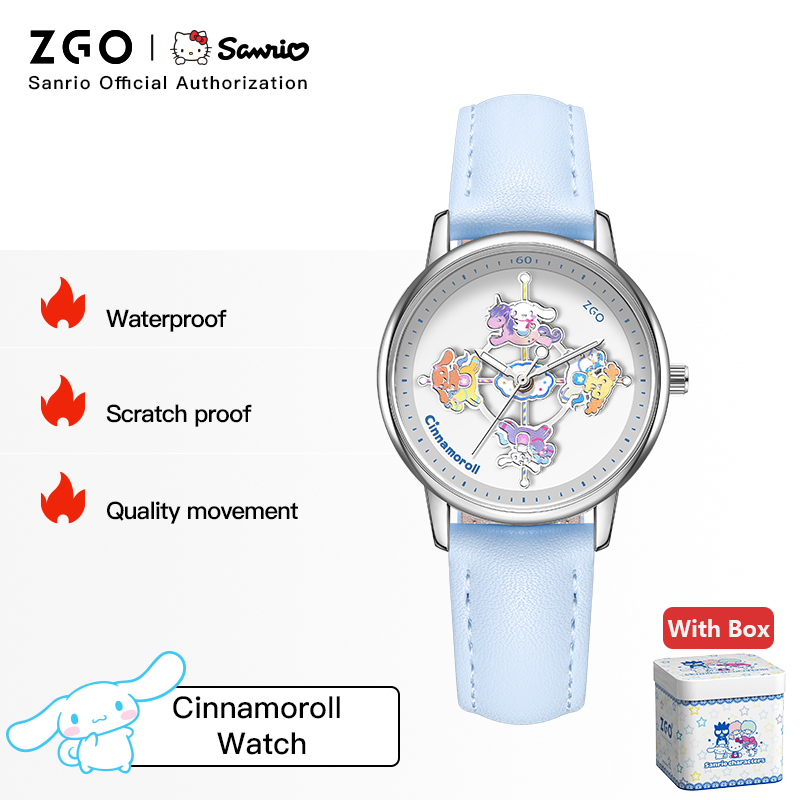 ZGO Sanrio Merry-go-round Waterproof Watch For Female Student 2121 ...