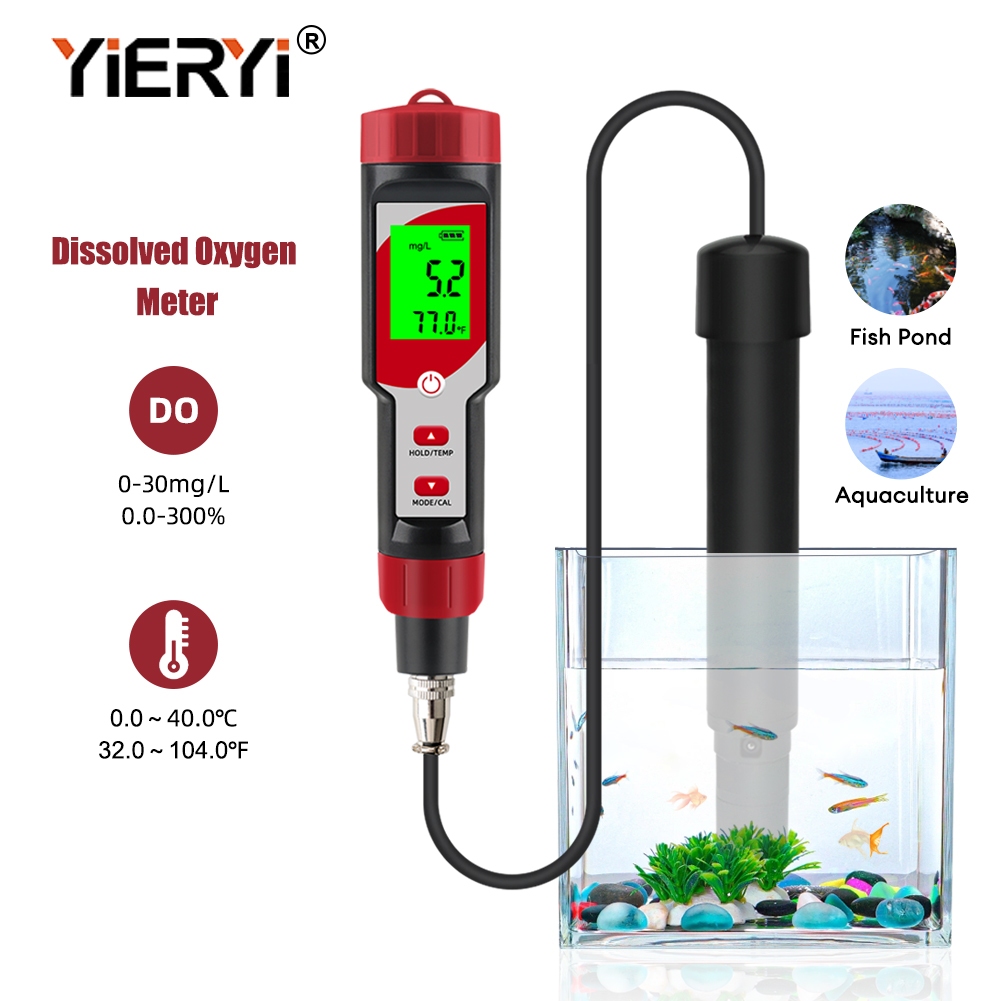 Dissolved oxygen meter DO9100S portable detector Fish pond aquaculture water quality detection ...