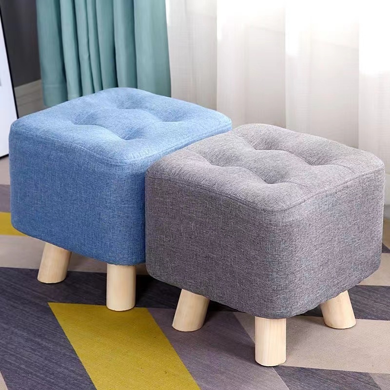 Solid wood small stool fashionable home adult sitting pier living room ...