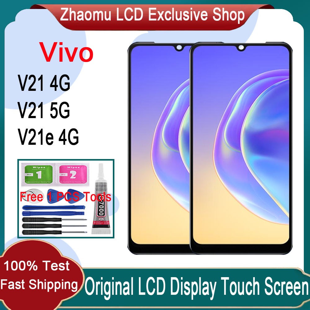 Original AMOLED Vivo V21 4G V21 5G V21e 4G LCD Display Touch Screen Replacement | Shopee Malaysia